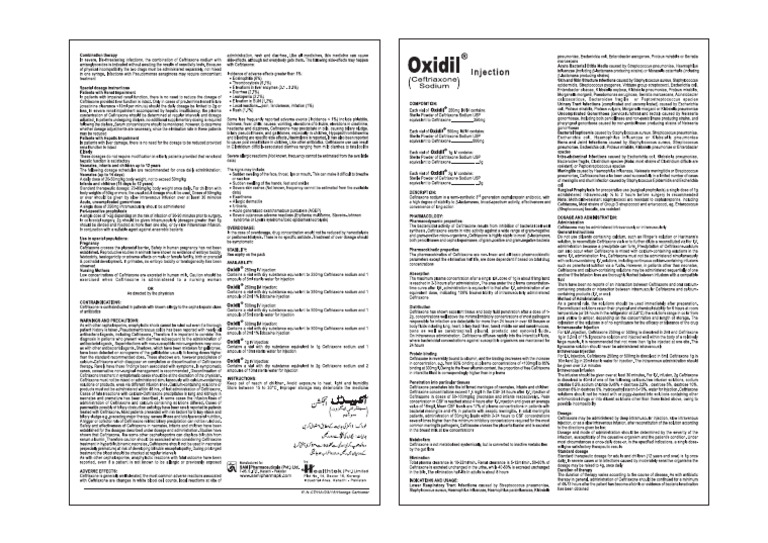 OXIDIL Injection | PDF