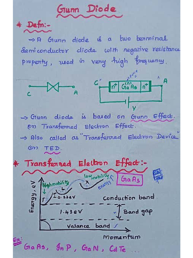 Gunn Diode | PDF