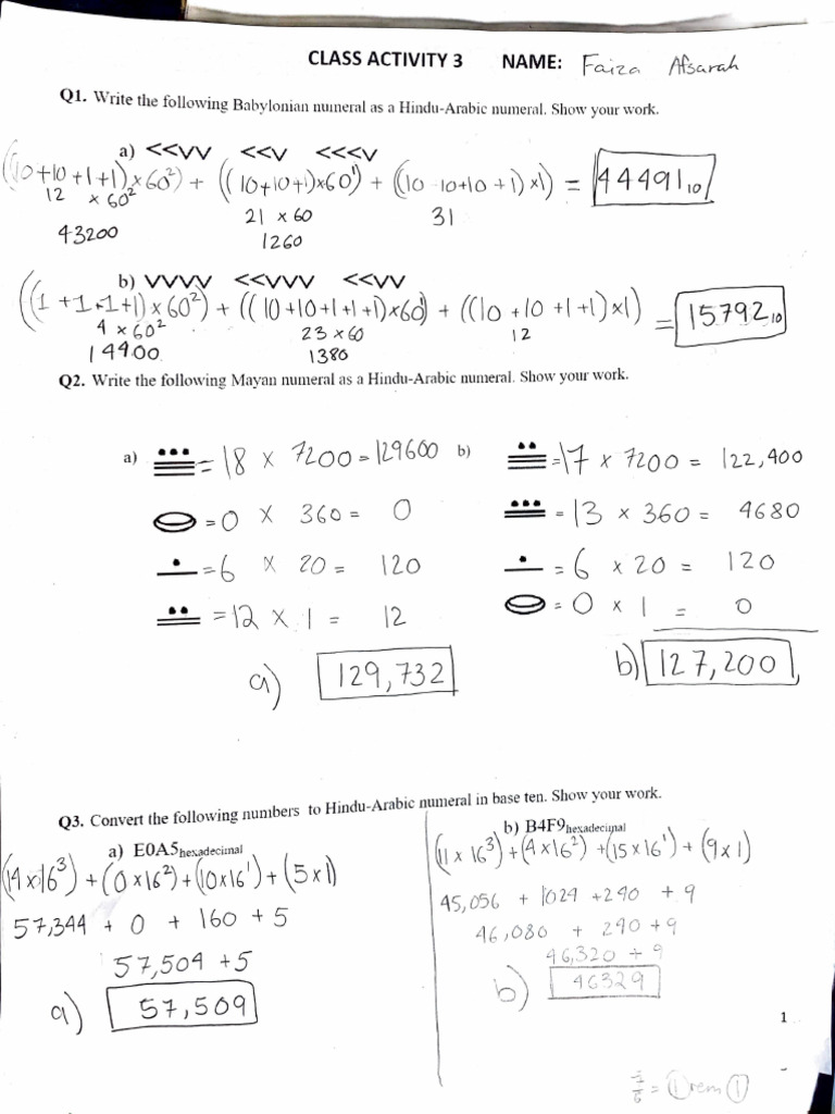 Class Activity 3 Finished | PDF