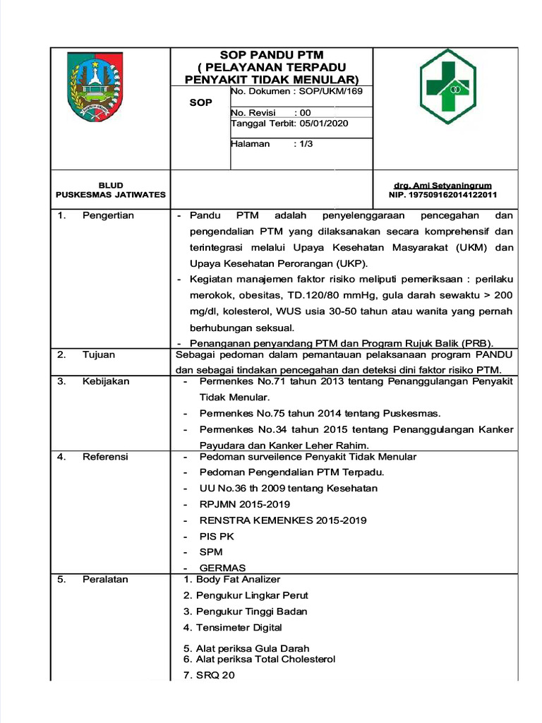 PDF Sop Pandu PTM - Compress | PDF