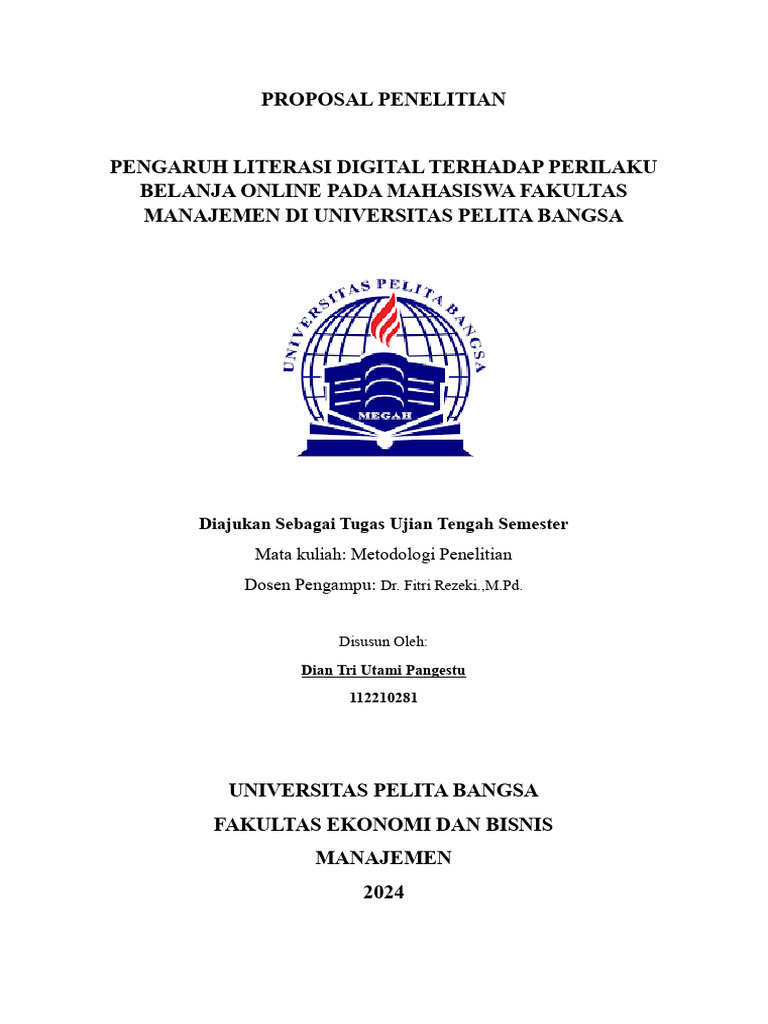 PROPOSAL- METODOLOGI PENELITIAN | PDF