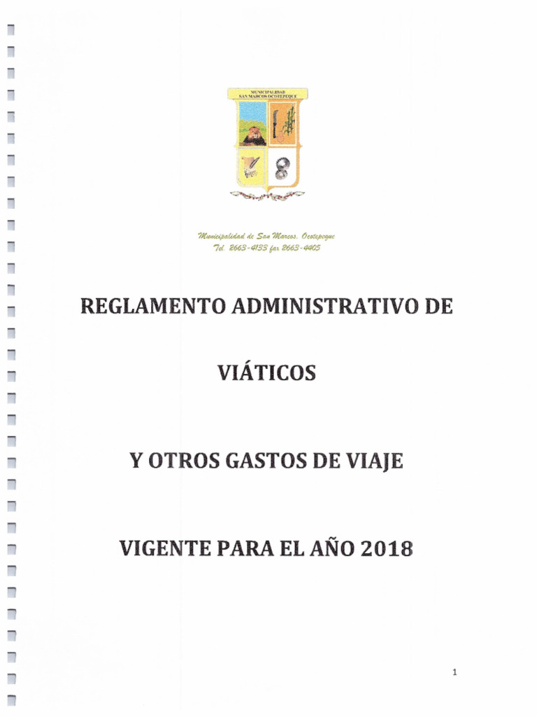 Reglamento de Viaticos | PDF