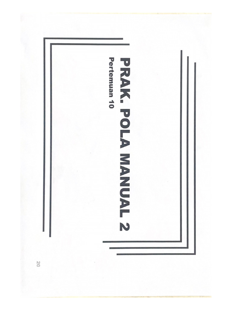 PRAK. POLA MANUAL 2 | PDF