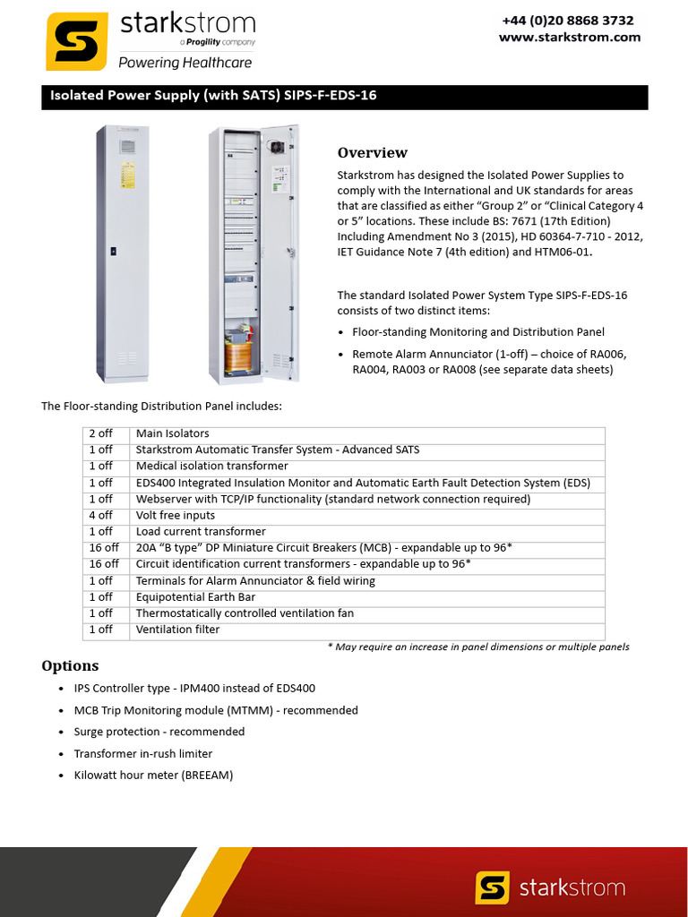 Isolated Power Supply SIPS-F-EDS-16 Guide | PDF | Electrical Wiring ...