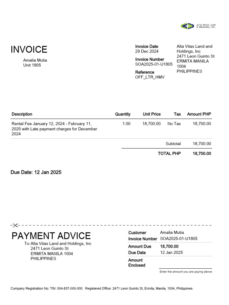 Invoices 30Dec2024 (1) | PDF | Invoice | Manila