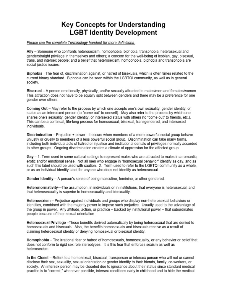 Understanding LGBT Identity Development | PDF | Gender | Gender Studies