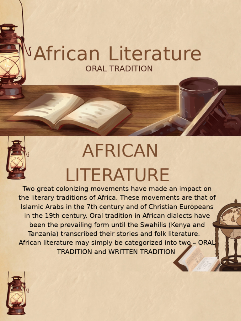 African Oral and Written Literature | PDF | African Literature | Oral ...