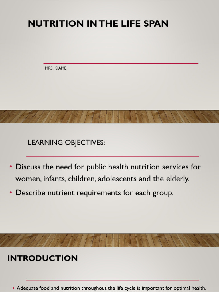 MCS Nutrition Guidelines for Life Stages | PDF | Pregnancy | Obesity