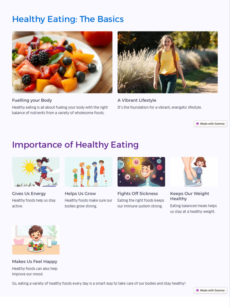 Healthy Eating the Basics | PDF | Healthy Diet | Foods