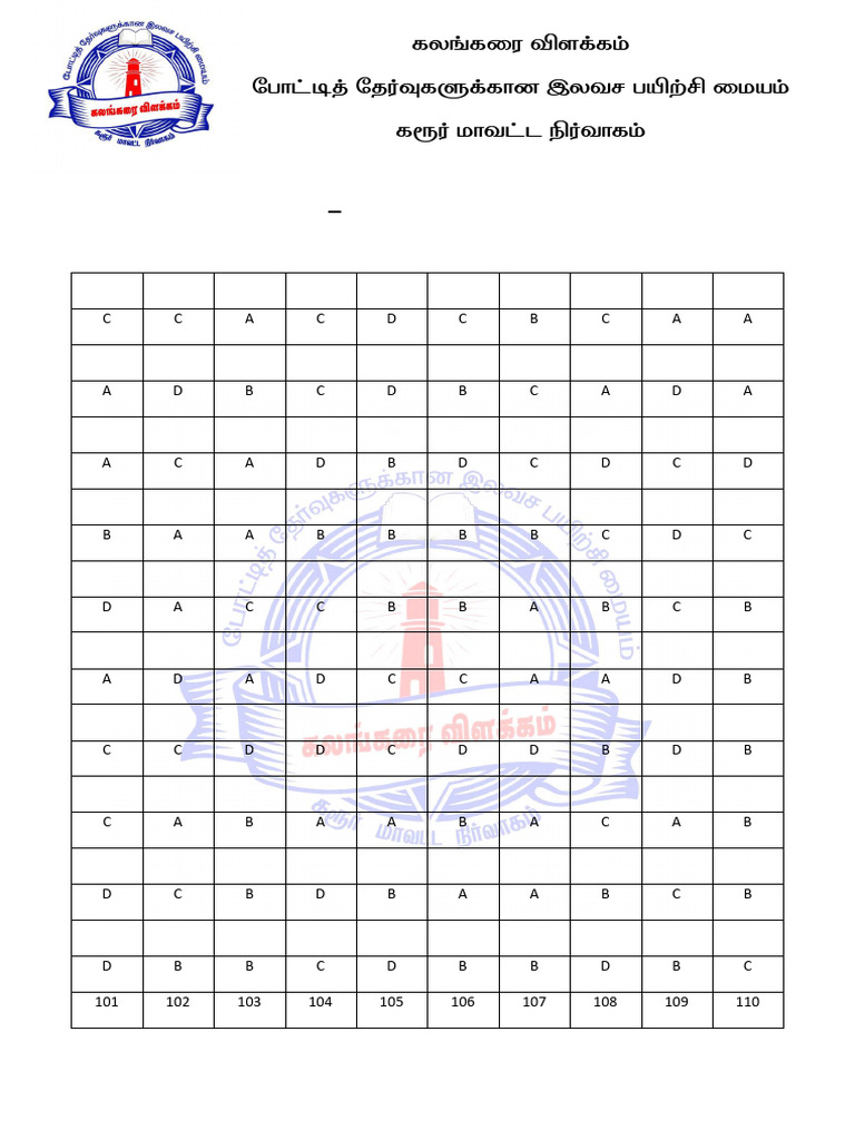 DCL - Test - 5 - 10th – Social & Science Answer Key | PDF