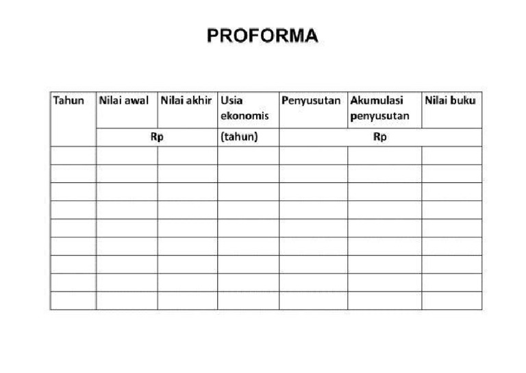 Tabel Performa | PDF