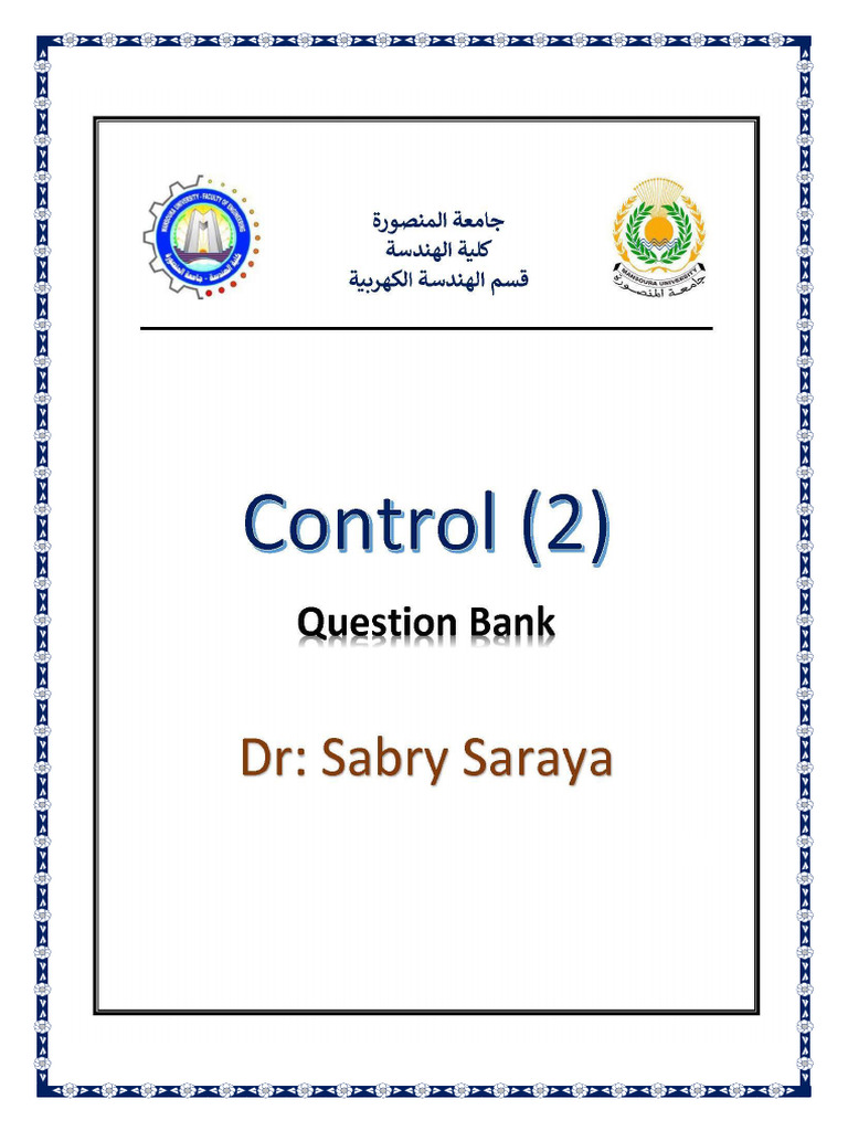 Control Bank_merged (3) (2) | PDF | Control Theory | Mathematical Analysis