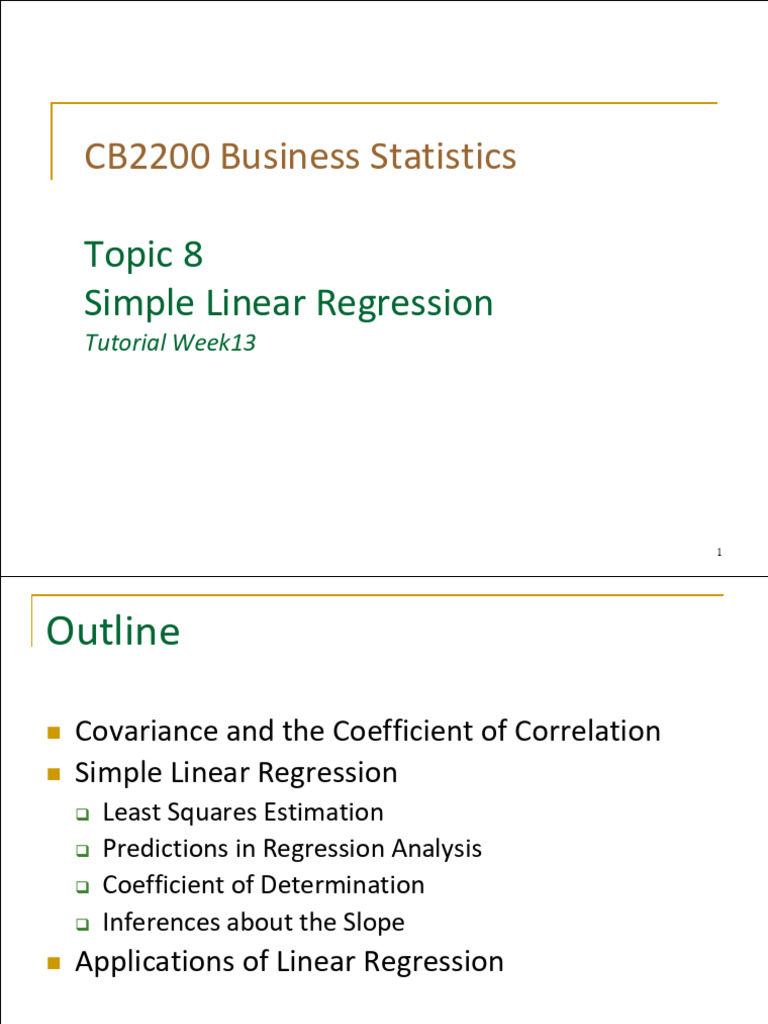 Week 13 | PDF | Coefficient Of Determination | Errors And Residuals