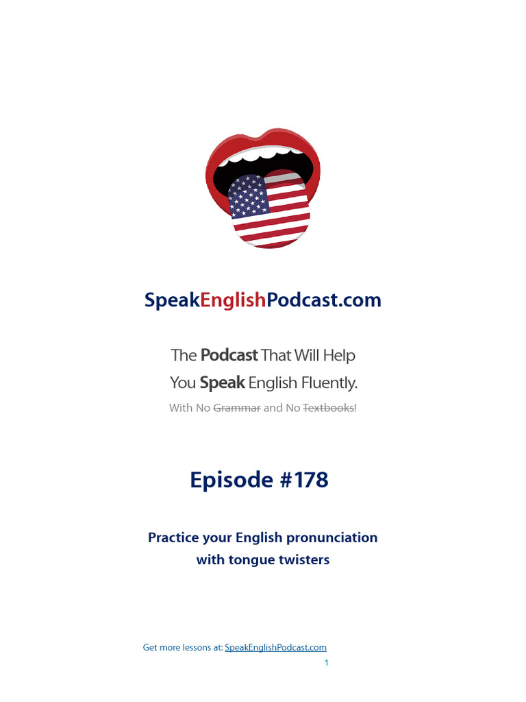178 Pronunciation Practice With Tongue Twisters | PDF | English Language