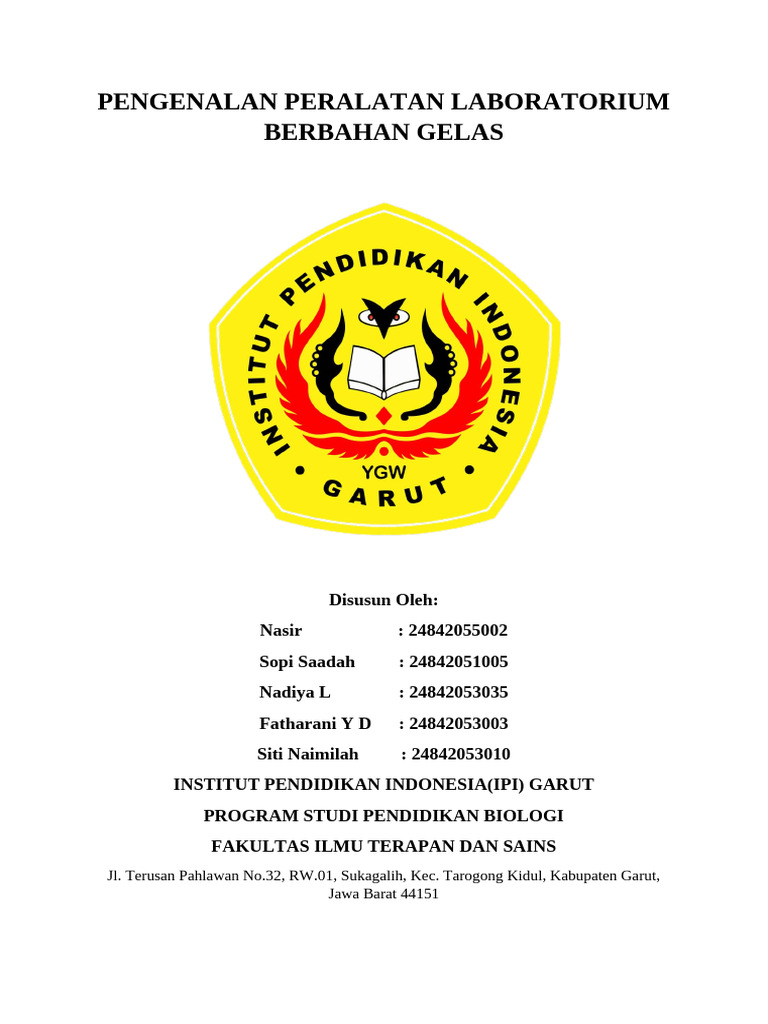 Pengenalan Peralatan Laboratorium Berbahan Gelas | PDF