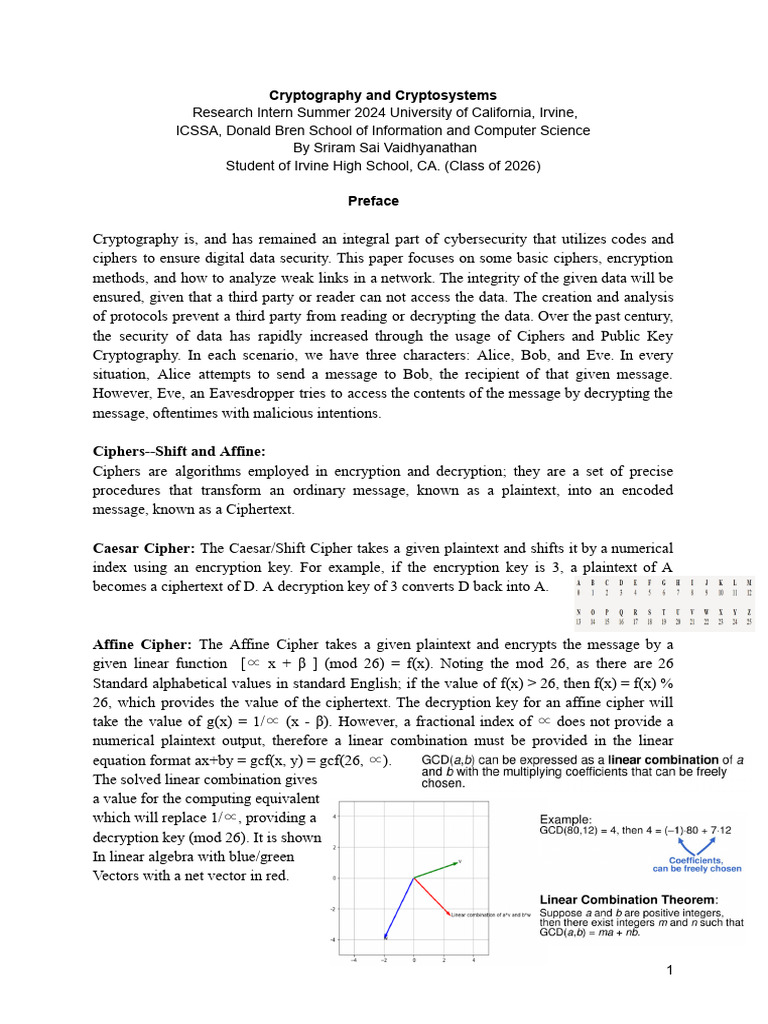 A Survey of Cryptography (07 - 2024) | PDF | Encryption | Key ...