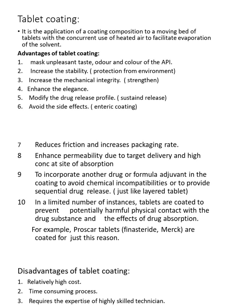 Coating of Tablet | PDF | Tablet (Pharmacy) | Materials