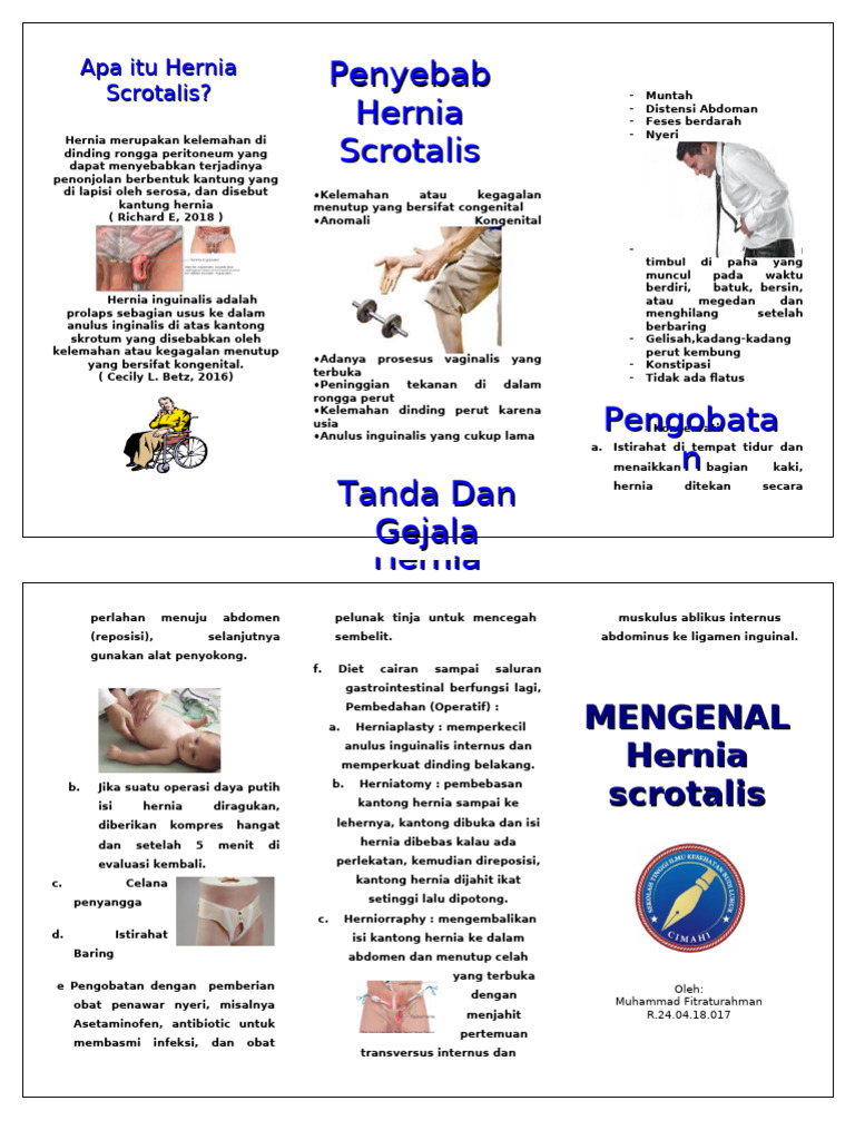 FITRA Leaflet Hernia Inguinalis | PDF