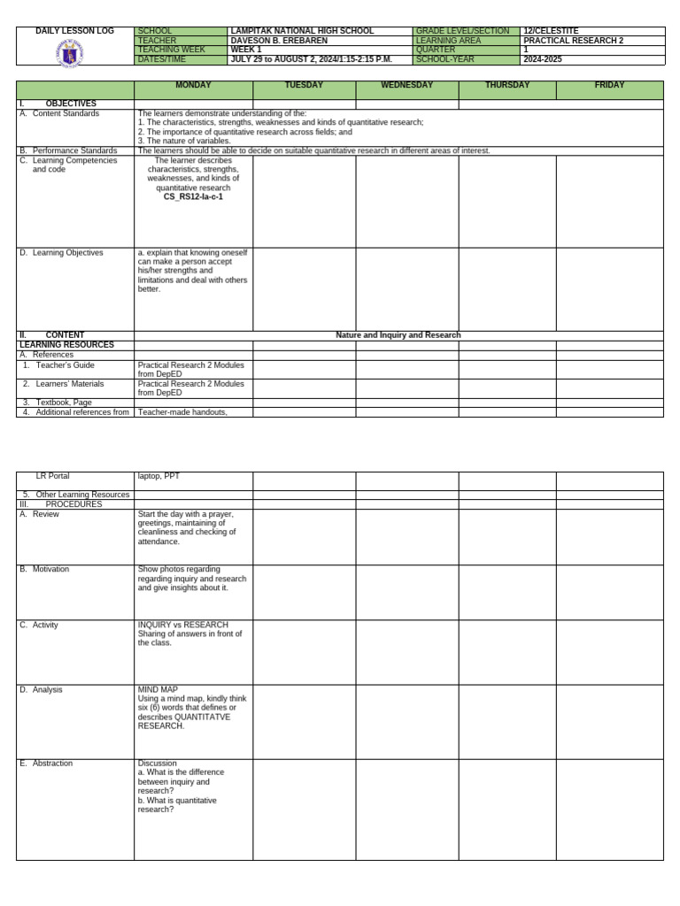 Lesson 1 | PDF | Learning | Cognitive Science