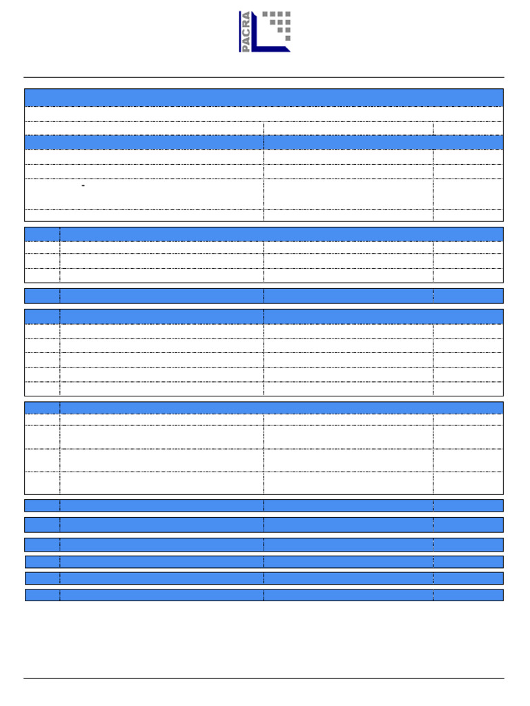 PACRA Fee Structure for Ratings | PDF | Fee | Money