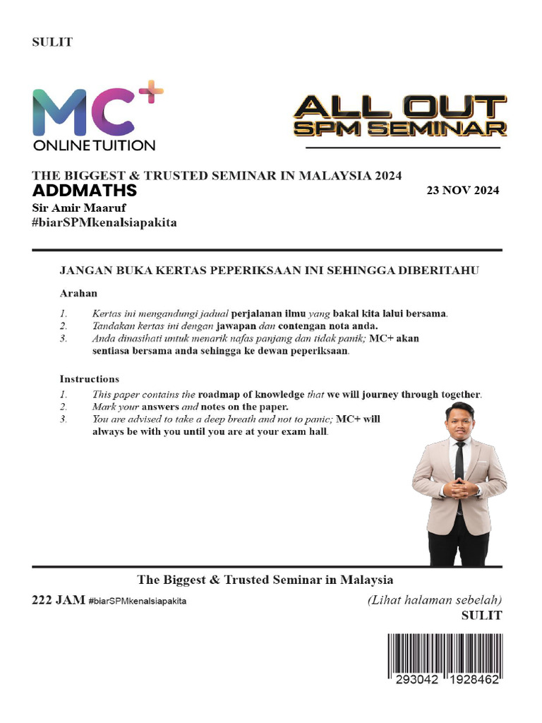 Seminar Aos Addmaths Sir Amir 23.11.2024 | PDF