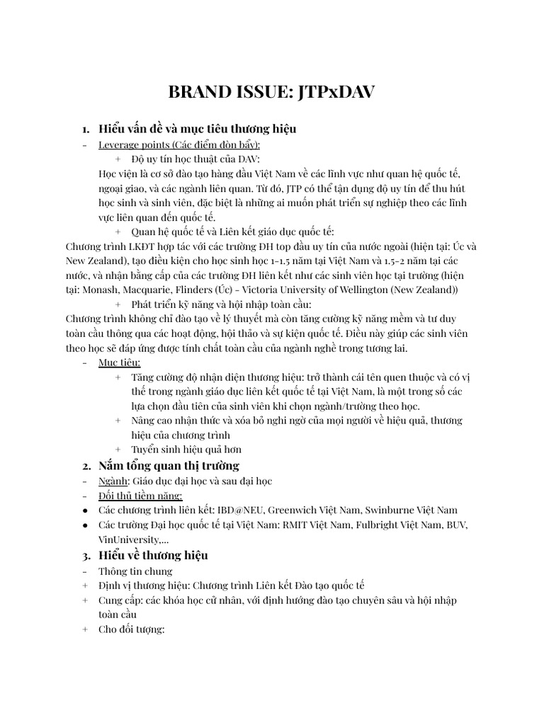 Brand Issue Analysis | PDF