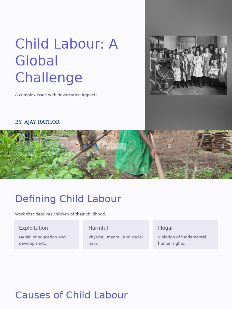 Child Labour A Global Challenge | PDF | Child Labour | Labour Economics