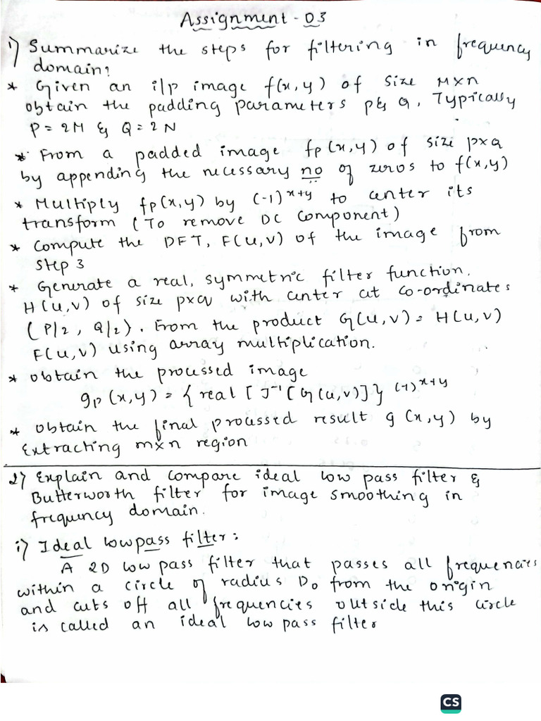 DIP assignment- 3 | PDF DIP assignment- 3 | PDF