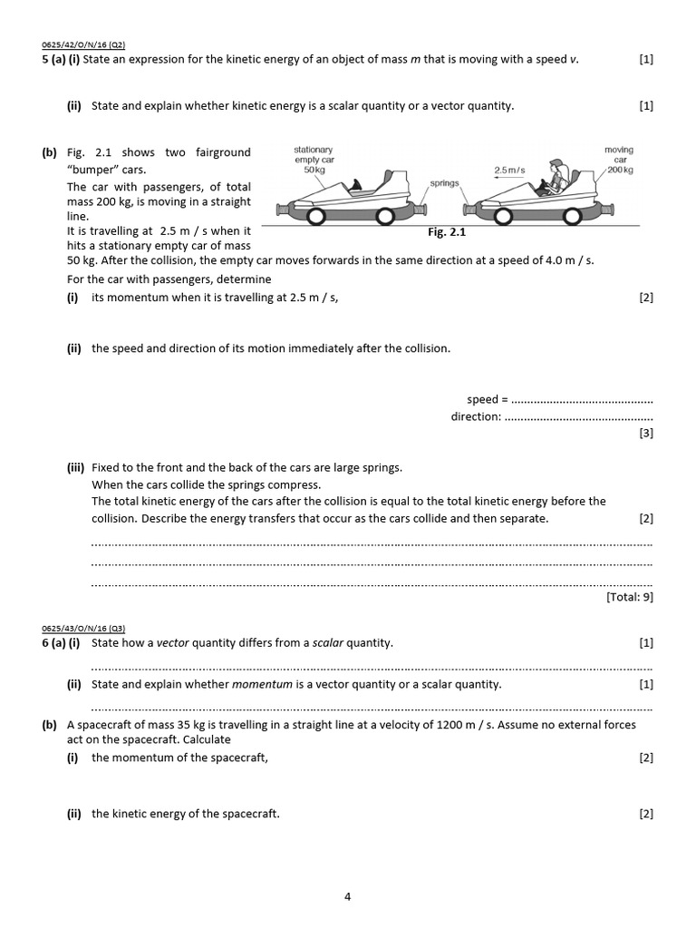 Momentum Impulse and Impulsive Force Q4 | PDF | Momentum | Kinetic Energy