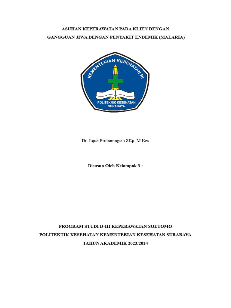 Regc - Kel3 - Askep Malaria (Dokep) | PDF
