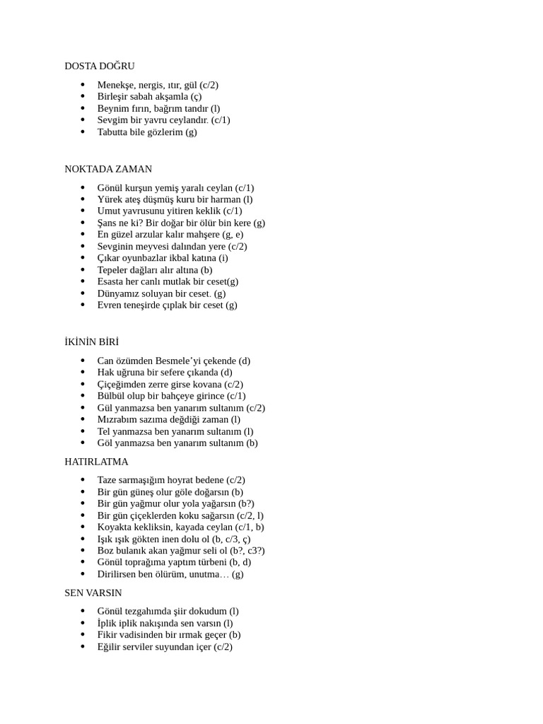 Dosta Doğru | PDF
