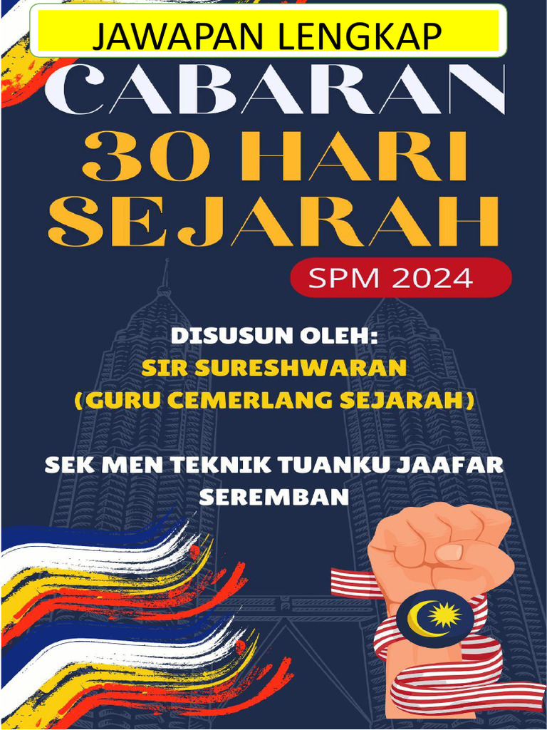 Cabaran 30 Hari Sejarah 2024 - (Jawapan Lengkap) | PDF