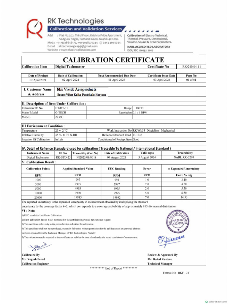 Digital Tachometer | PDF