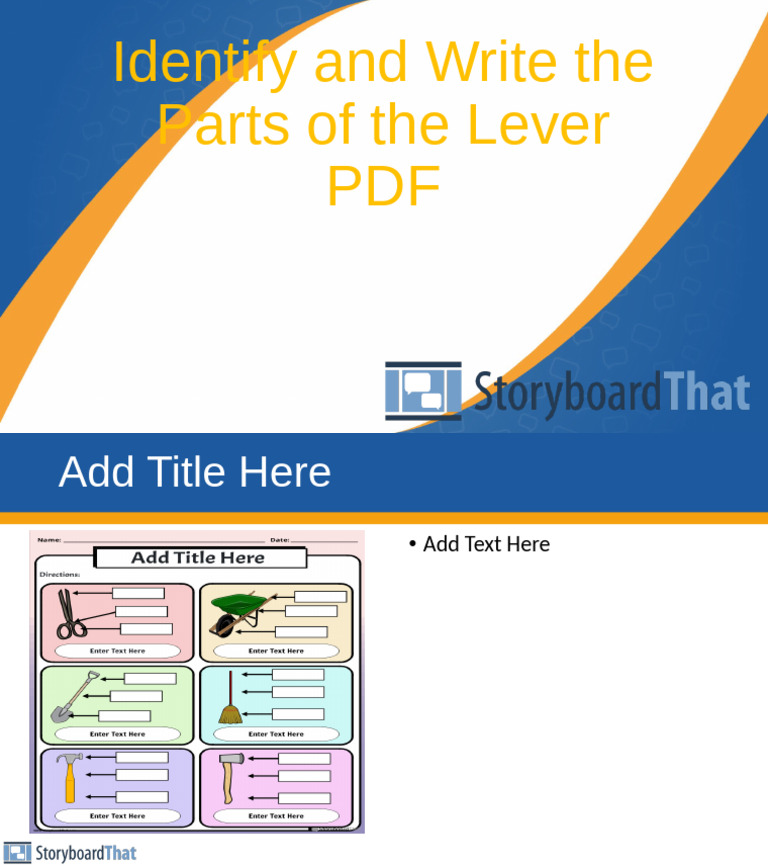 Labeling The Parts of The Lever Simple Machine Worksheet | PDF