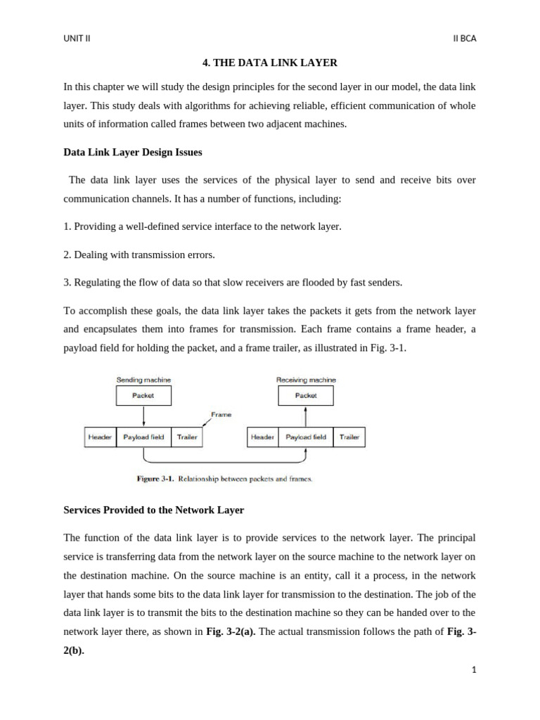 Chapter 4(the Data Link Layer) | PDF | Low Density Parity Check Code | Error Detection And ...