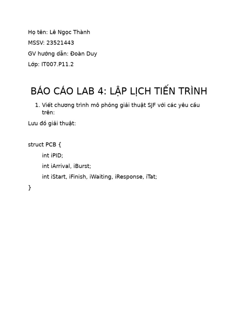 LeNgocThanh Lab4 | PDF