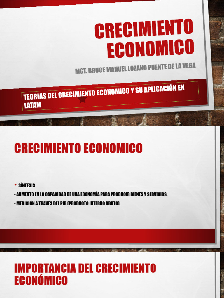 Crecimiento Economico - Teorias de Crecimiento Economico y Su Aplicación en LATAM | PDF ...