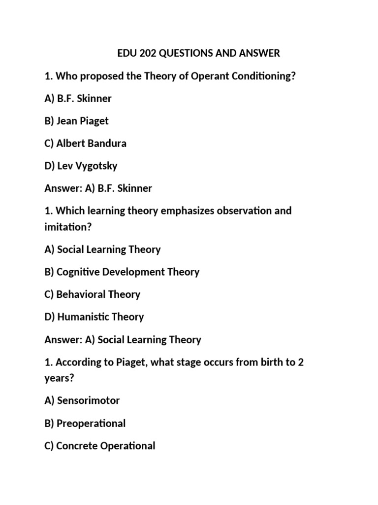 Edu 202 Questio | PDF | Motivational | Motivation