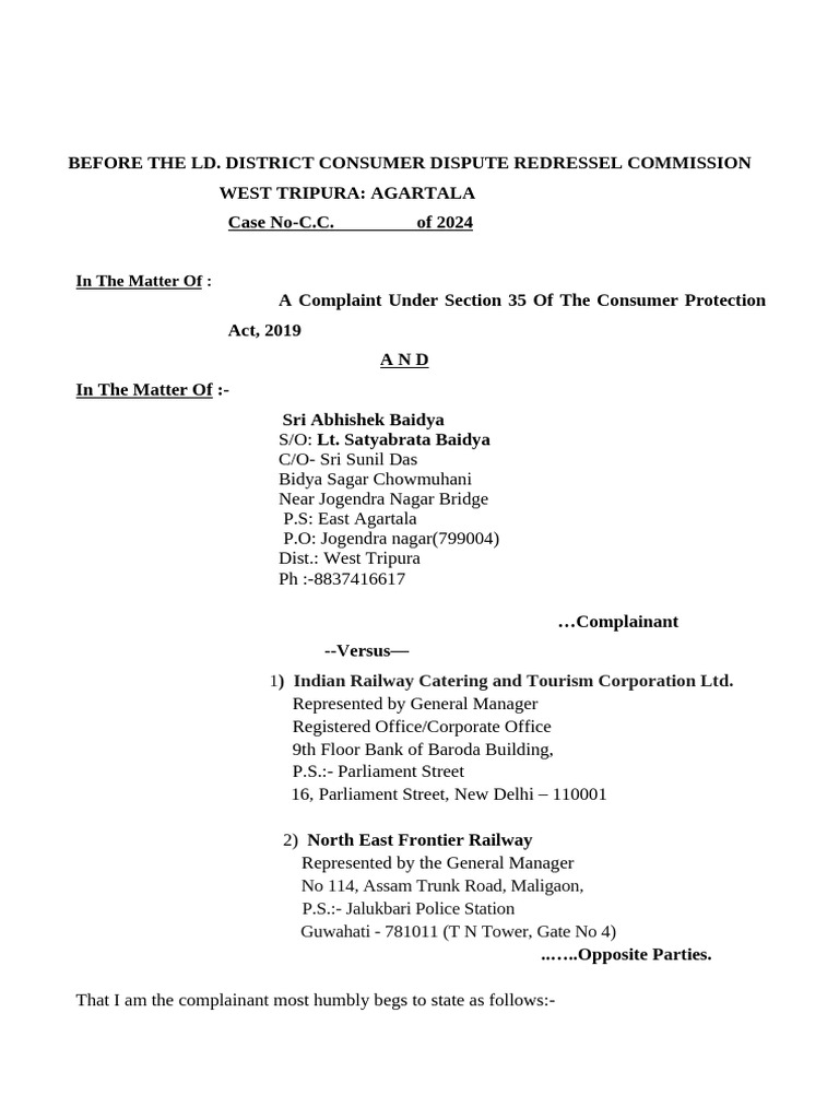 IRCTC | PDF | Affidavit | Justice