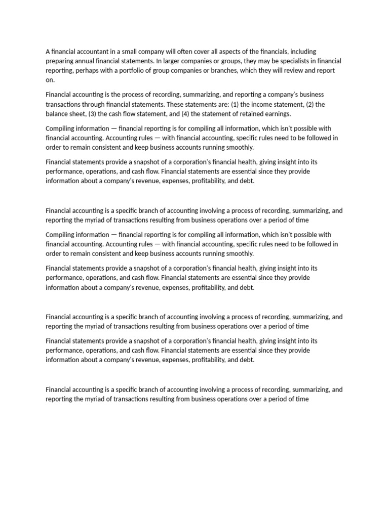 study material | PDF | Financial Accounting | Financial Statement