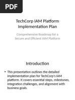 Implementation Plan For TechCorp's IAM Platform | PDF