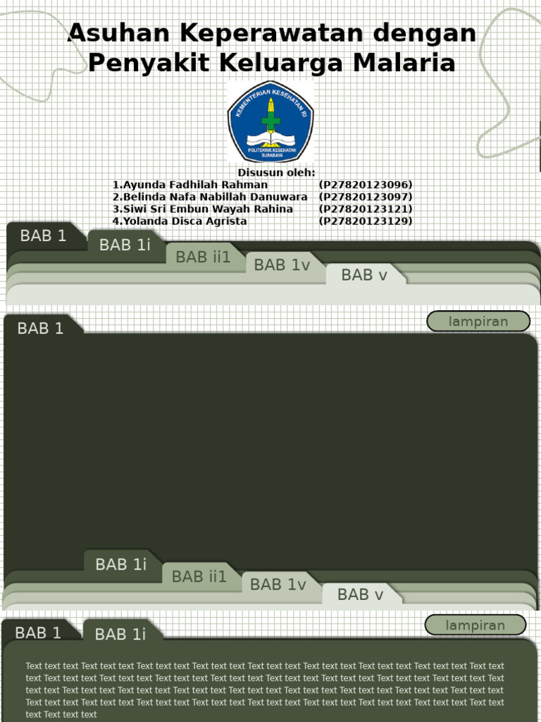 Regc - Kel3 - PPT Askep Malaria (Dokep) | PDF