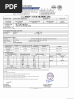 Calibration Certificate Template | PDF