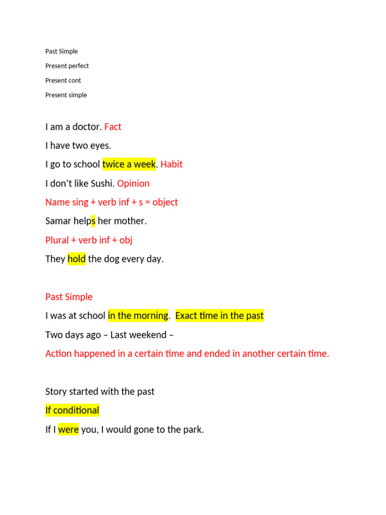 Grammar Explanation | PDF
