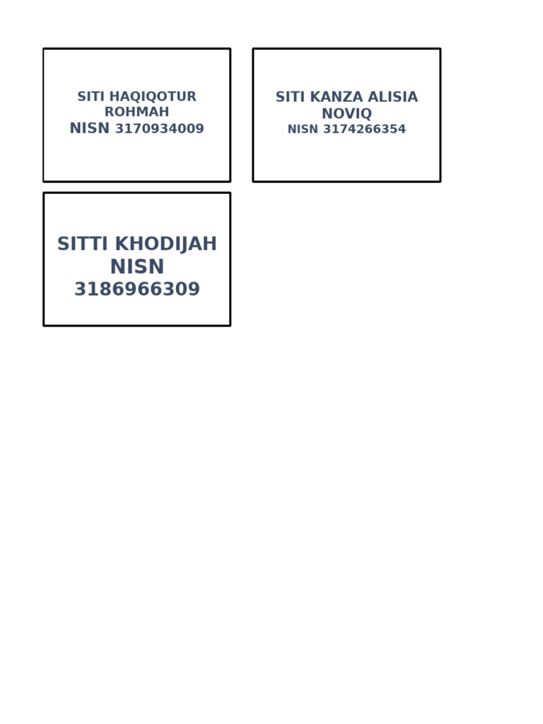 Sitti Khodijah 3186966309: Siti Haqiqotur Rohmah 3170934009 | PDF