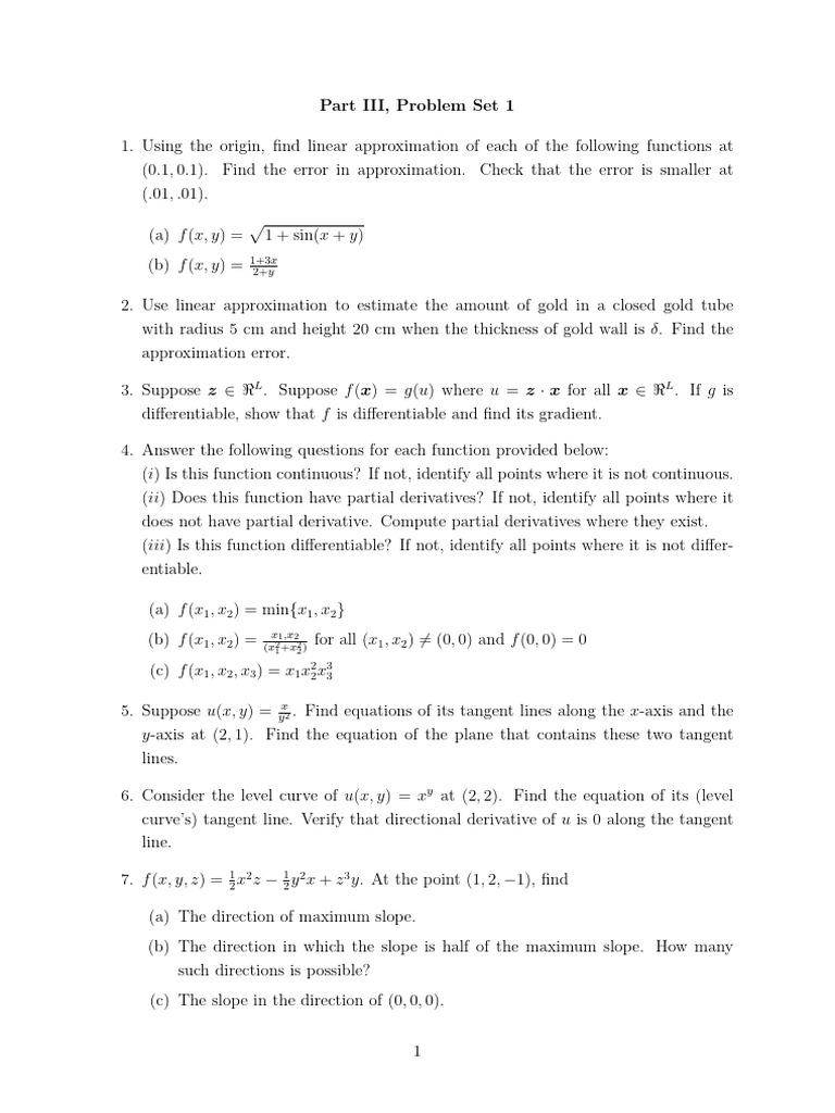 Ps 2024 Derivative Many Variales | PDF | Applied Mathematics