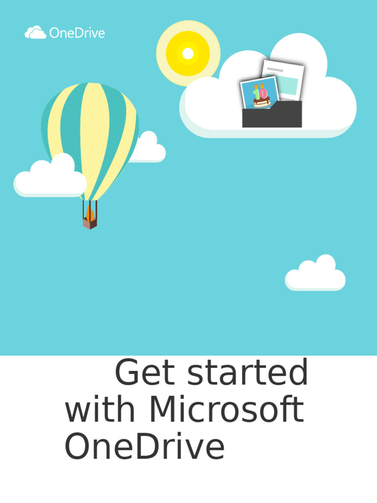 Getting Started With OneDrive | PDF | Microsoft Office | Mobile Software