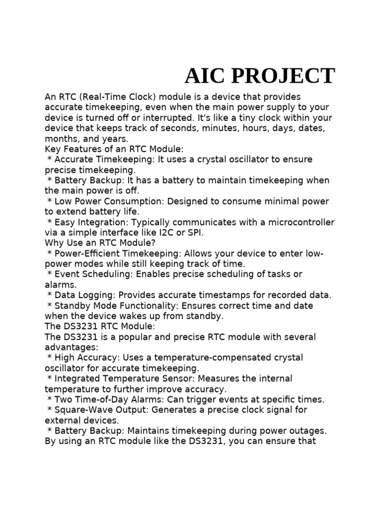 AIC PROJECT 2 | PDF