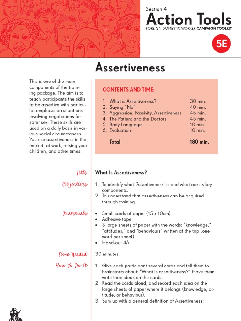 Assertiveness: Title Objectives | PDF | Body Language | Anger