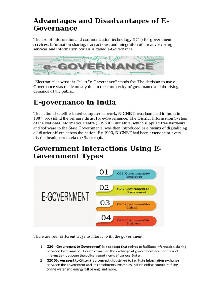 E-Governance | PDF | Computing